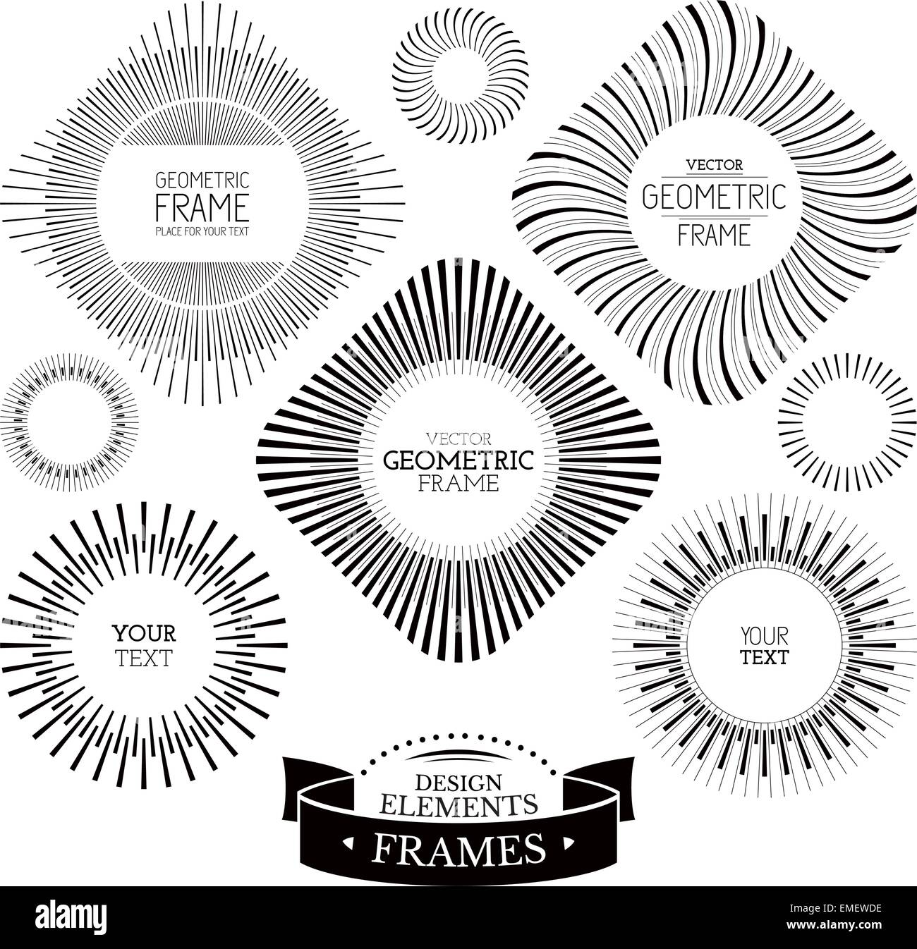 Geometric frames and labels Stock Vector Image & Art - Alamy