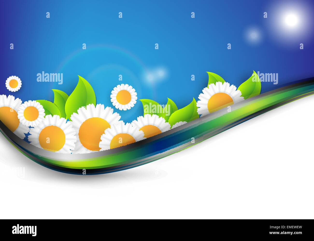 bright summer vector background Stock Vector Image & Art - Alamy