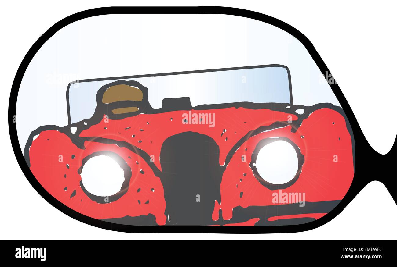 Speeding car overtaking Stock Vector Images - Alamy