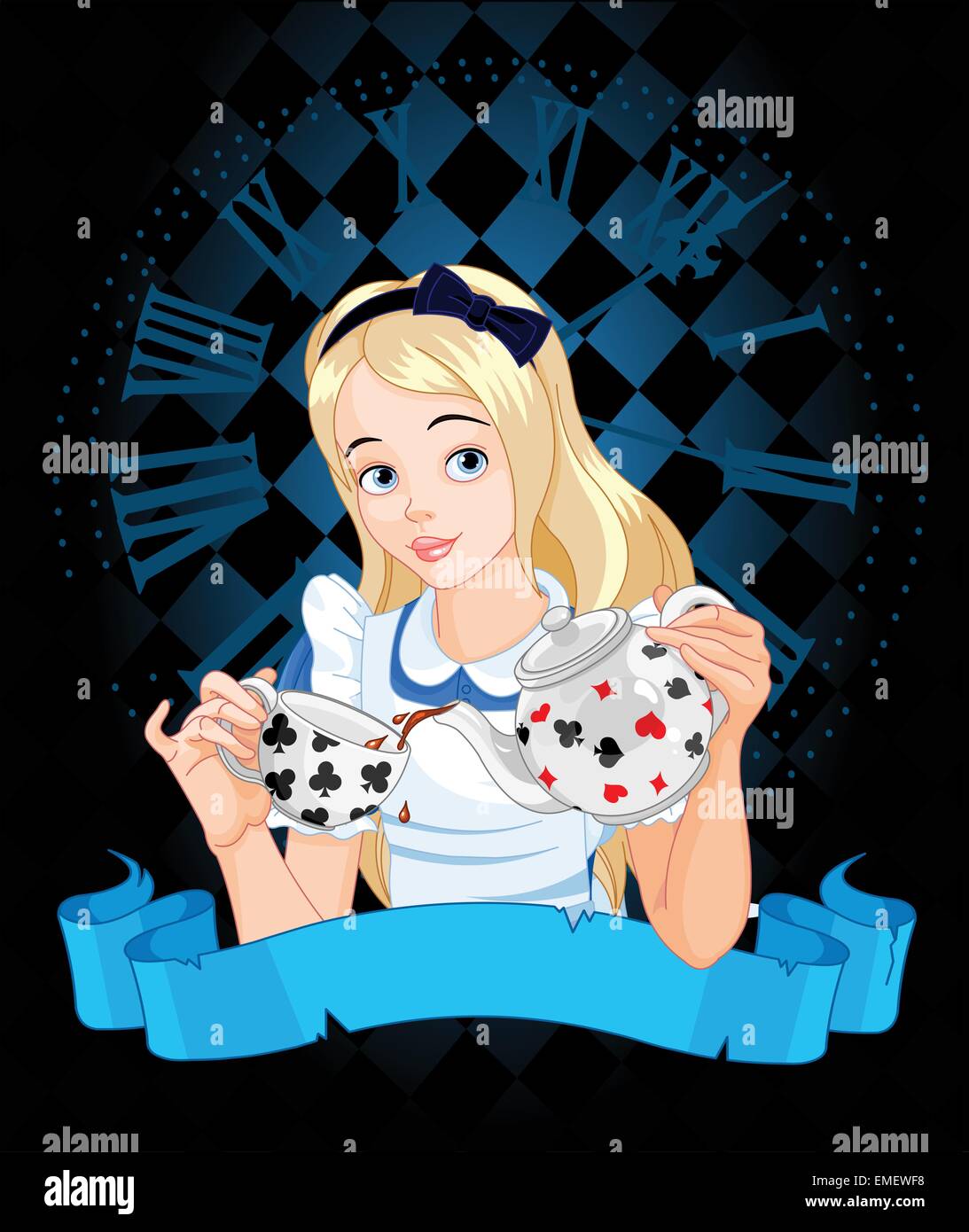 Alice tea cup hi-res stock photography and images - Alamy