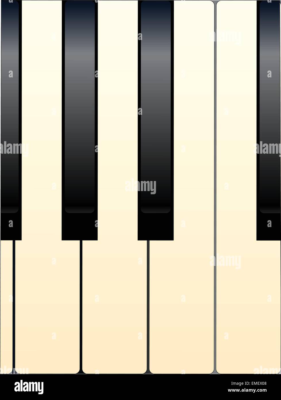 Piano keys Stock Vector Images - Alamy