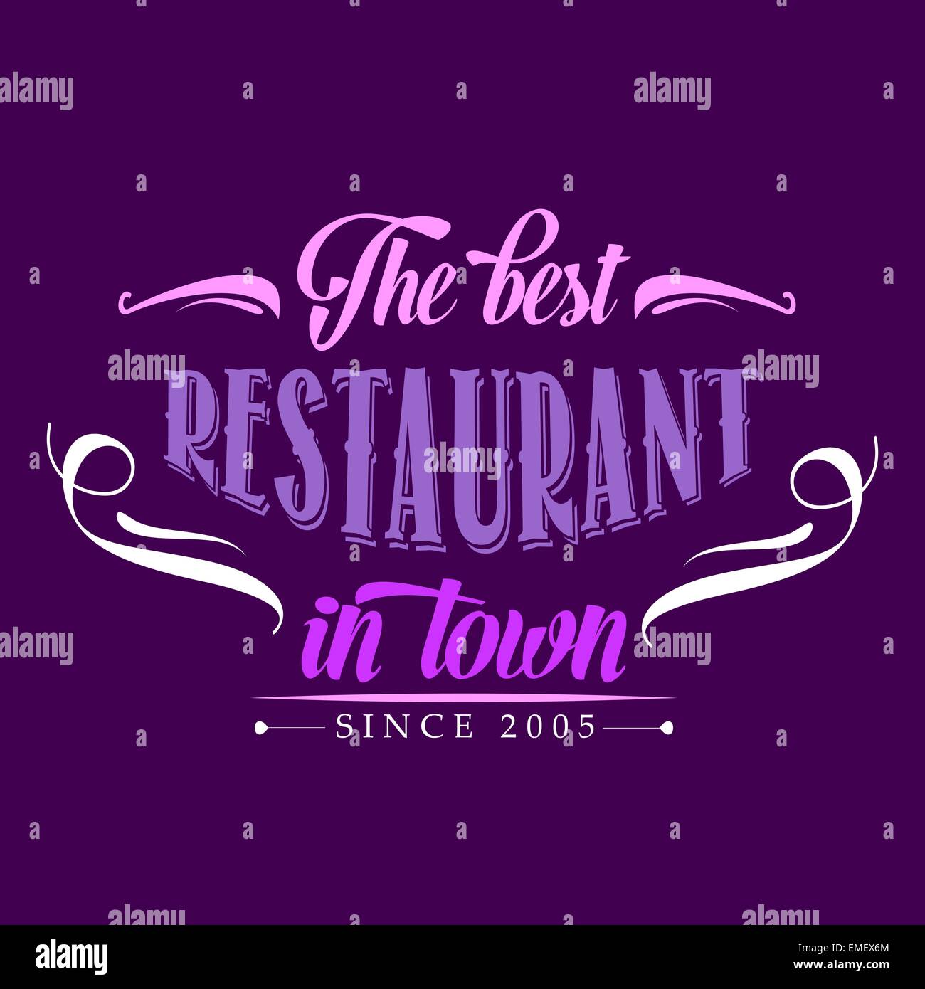 retro restaurant poster Stock Vector Image & Art - Alamy