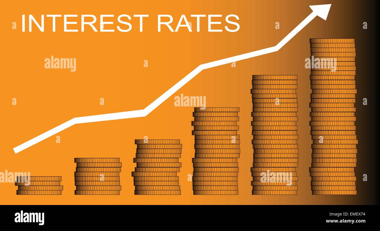 Interest rate arrow Stock Vector Images - Alamy