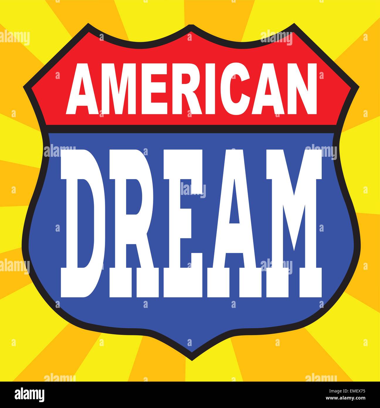American dream Stock Vector Images - Alamy