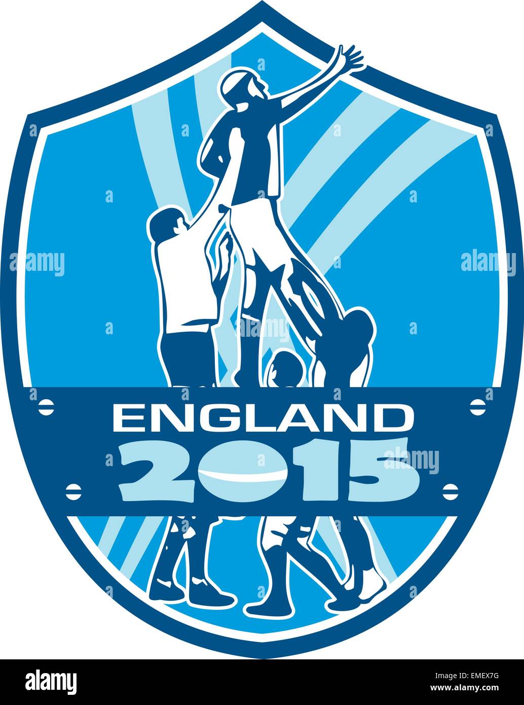 Rugby throw Stock Vector Images - Alamy