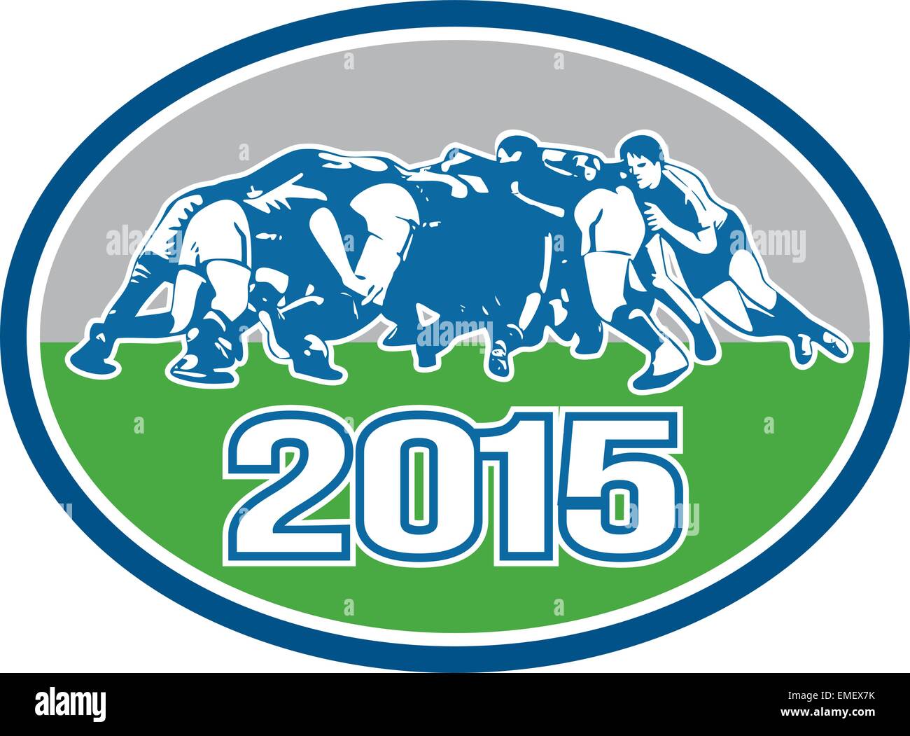 Scrummaging Stock Vector Images - Alamy