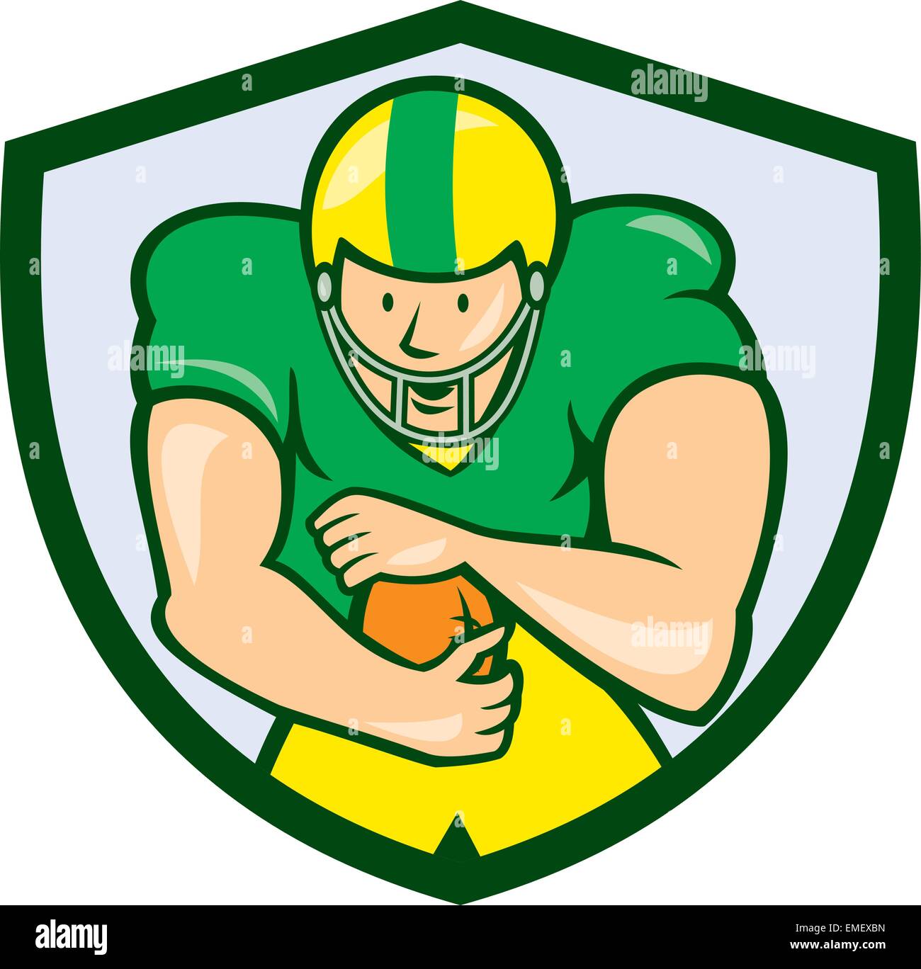 American football halfback Stock Vector Images - Alamy
