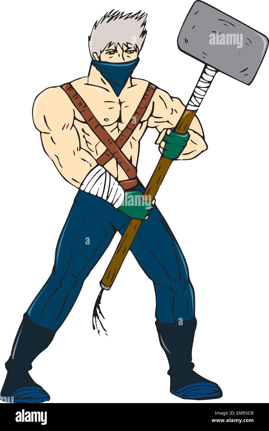 Warrior hammer Stock Vector Images - Alamy