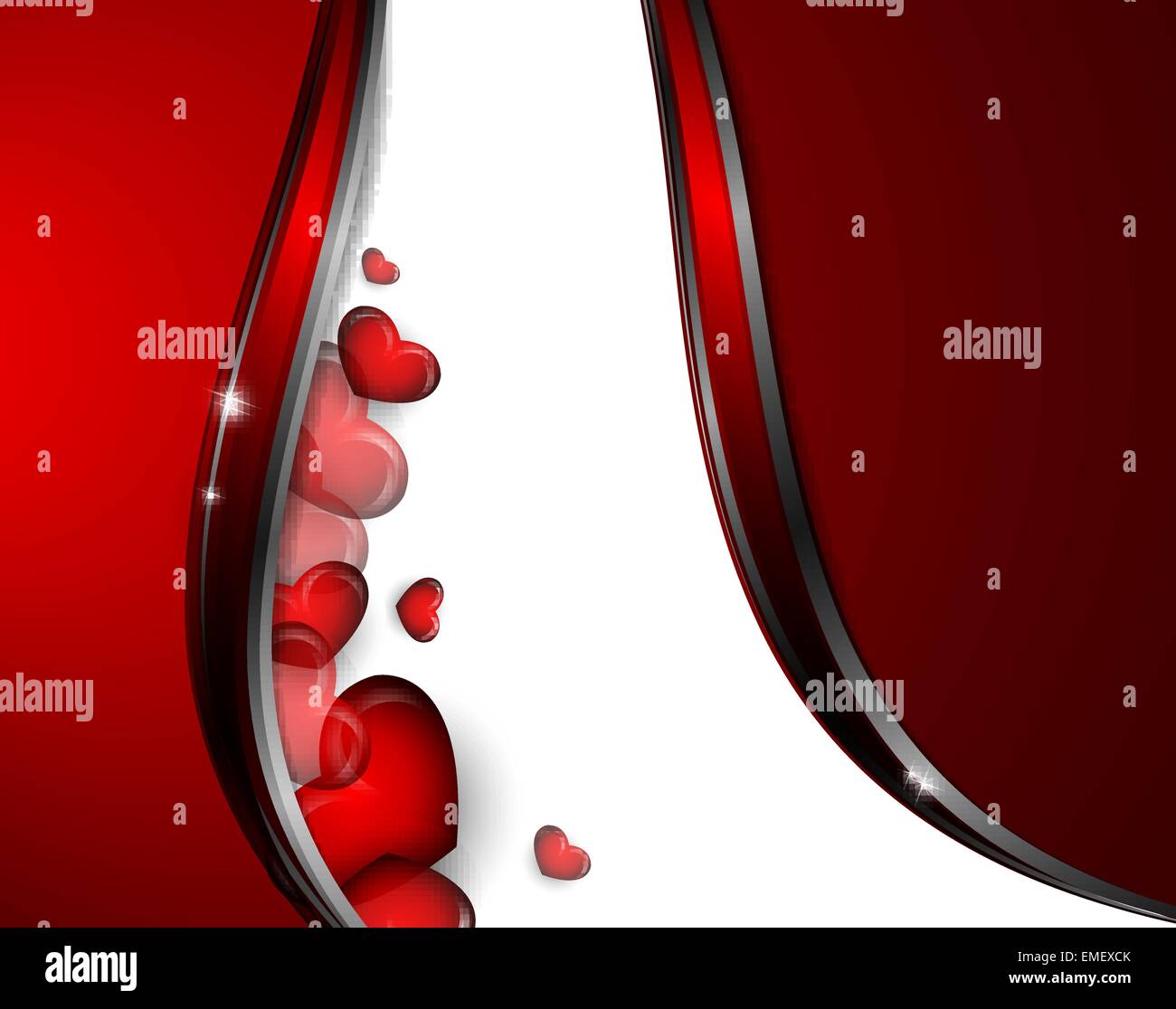 Valentine's Day vector background Stock Vector Image & Art - Alamy