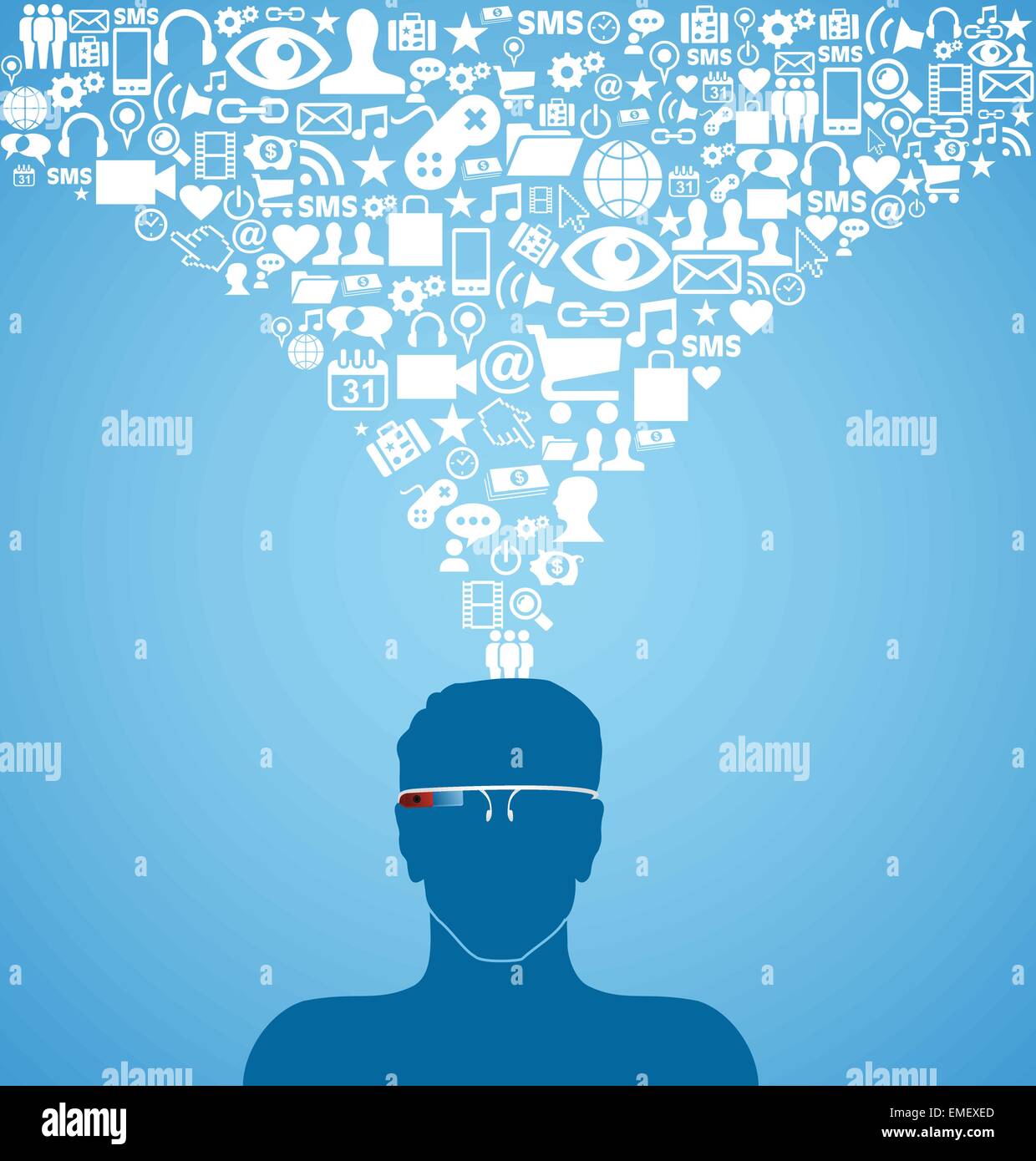 Wearable technology mobile app Stock Vector Images - Alamy