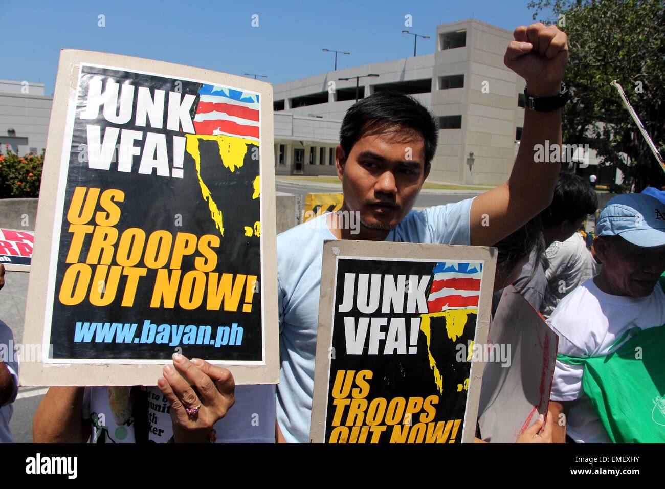 Metro Manila, Philippines. 20th Apr, 2015. Various groups protest near ...
