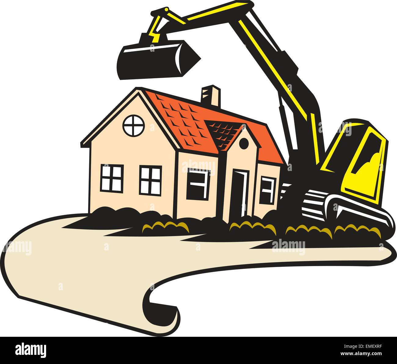House Demolition Building Removal Stock Vector Image & Art - Alamy