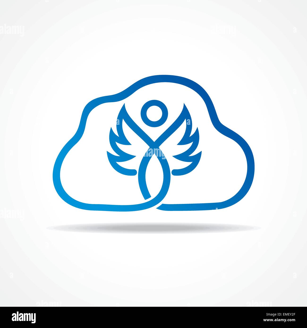 Abstract blue fairy with cloud stock vector Stock Vector Image & Art ...
