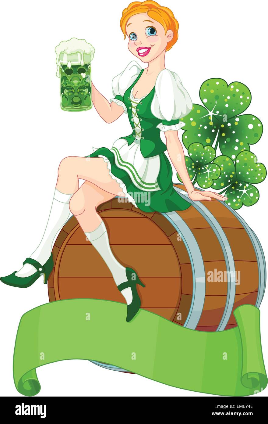 Saint patrick clover leaf Stock Vector Images - Alamy