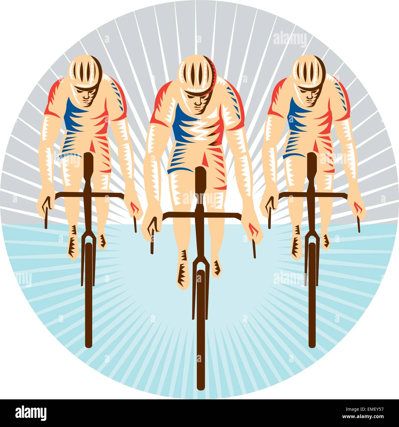 Man racing bicycle Stock Vector Images - Alamy