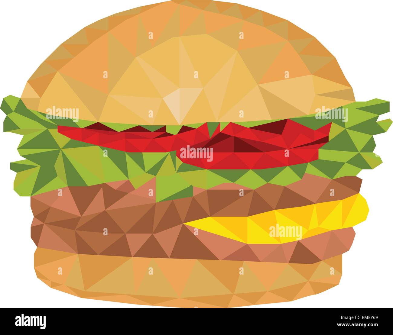 Triangle bun Stock Vector Images - Alamy