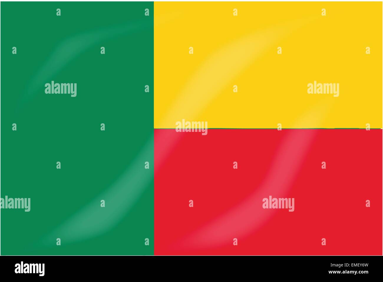 Benin flag hi-res stock photography and images - Alamy