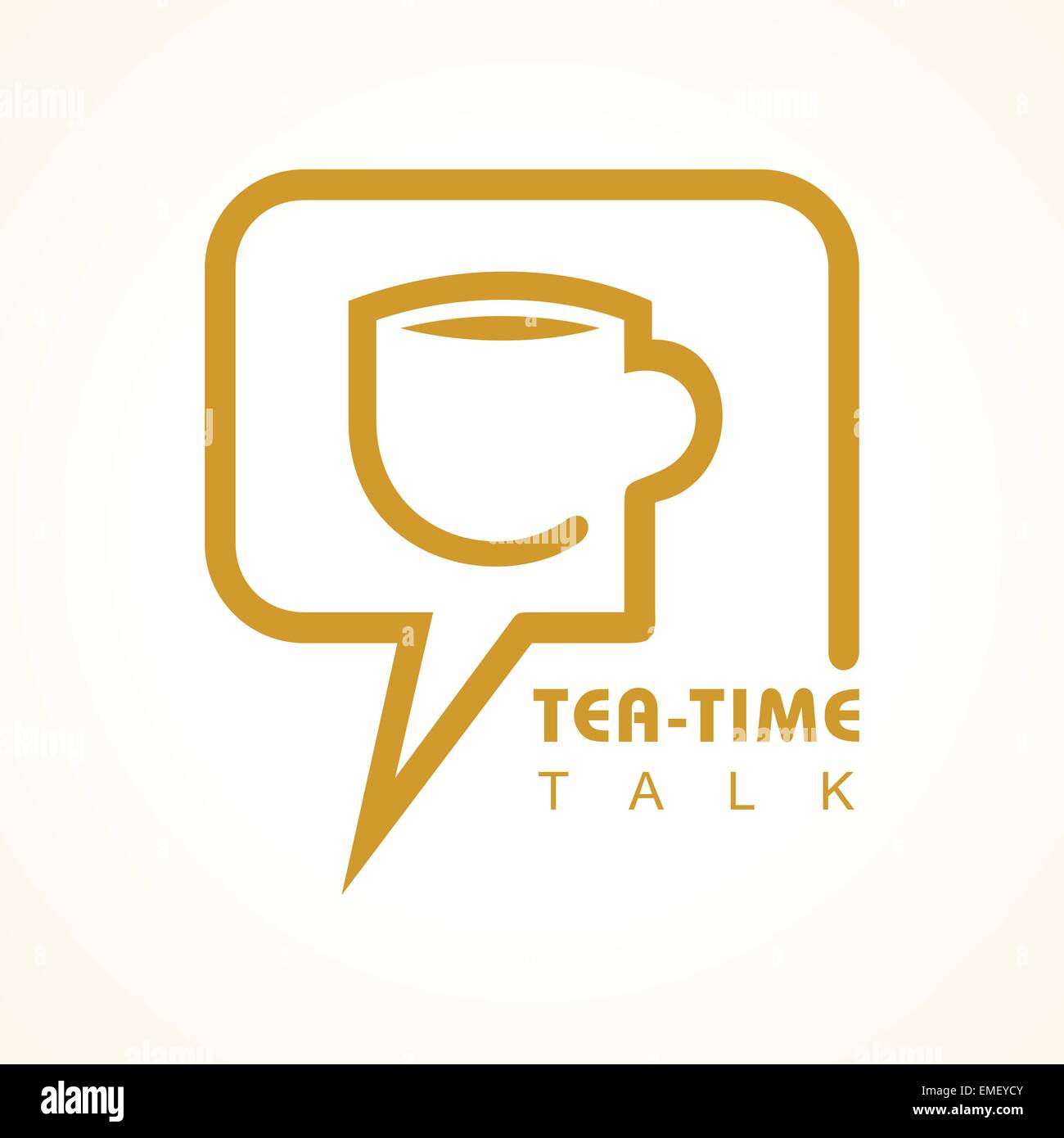 Tea time break work Stock Vector Images - Alamy