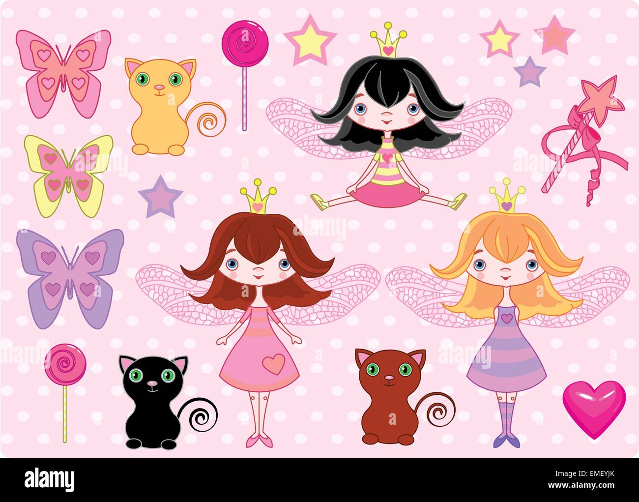 Girls Stock Vector Images - Alamy