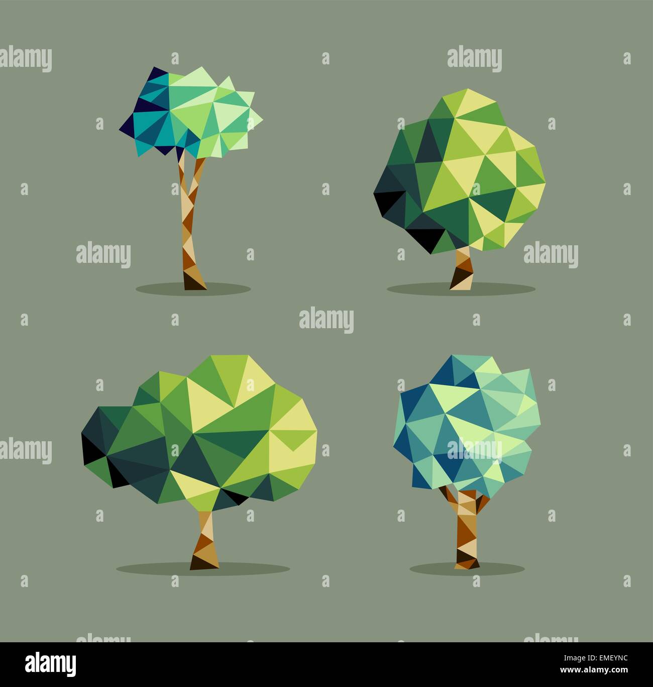 Triangle Art Tree at Oliver Silas blog