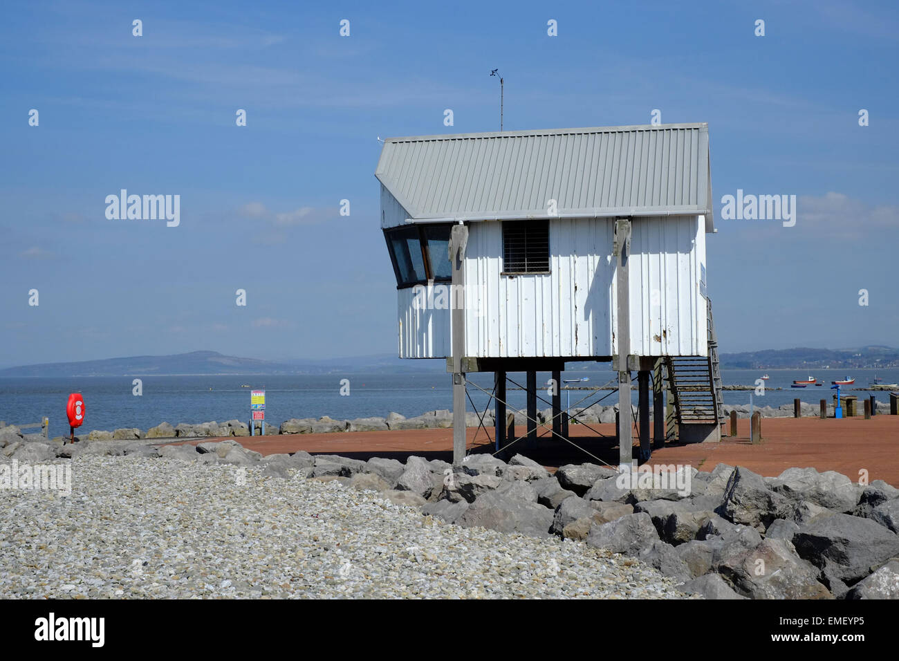 Morecambe and Heysham Yacht Club Race Office overlooks Morecambe Bay ...
