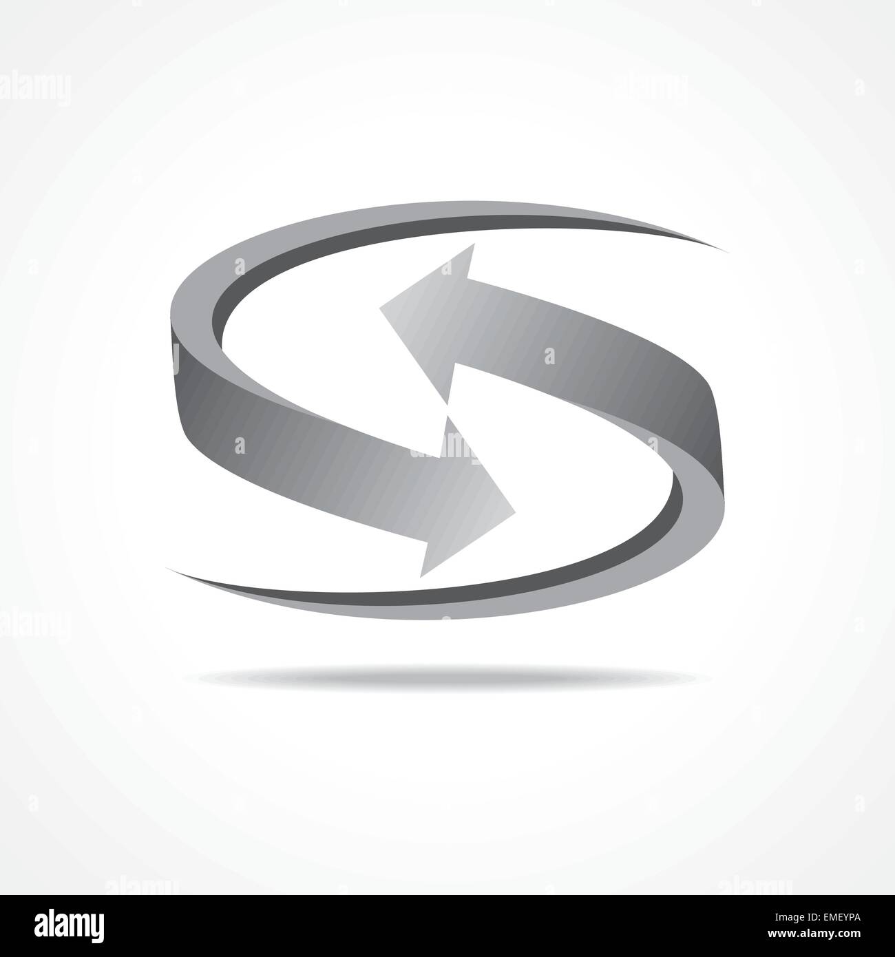 Grey business arrow logo stock vector Stock Vector Image & Art - Alamy