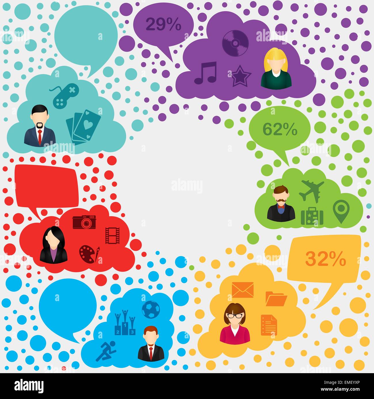 Social media forum infographic Stock Vector Image & Art - Alamy