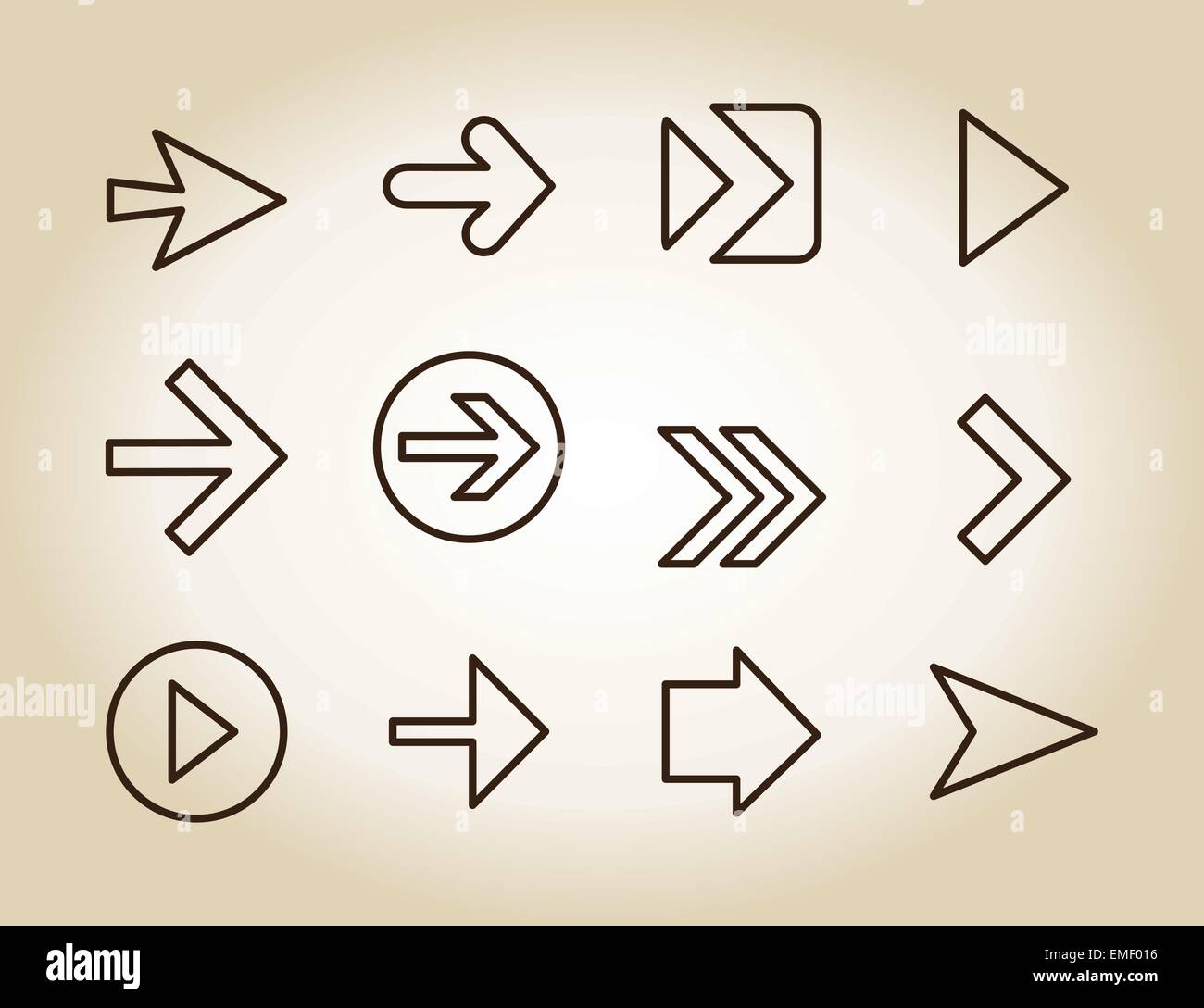 Arrow outline icon Stock Vector Image & Art - Alamy