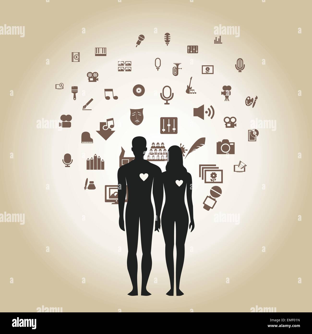 Love handle Stock Vector Images - Alamy