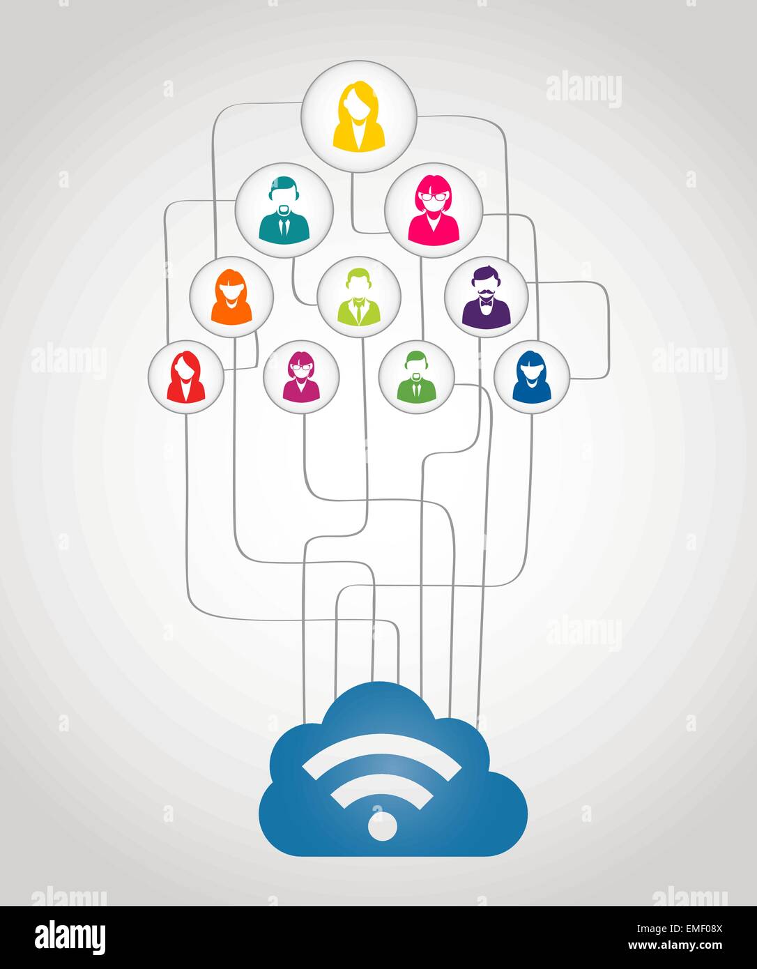 Network solution Stock Vector Images - Alamy