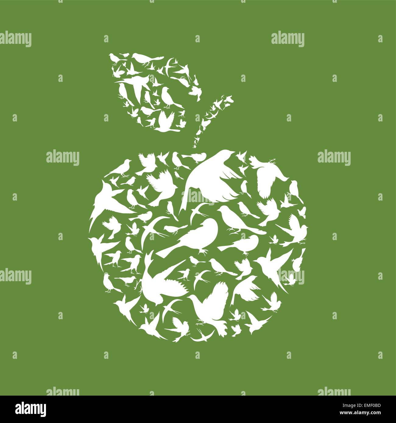 Apple a bird Stock Vector Image & Art - Alamy