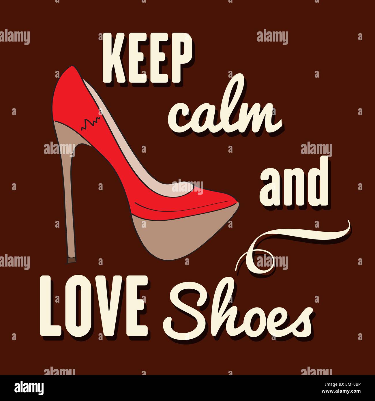Keep your shoes here Stock Vector Images - Alamy
