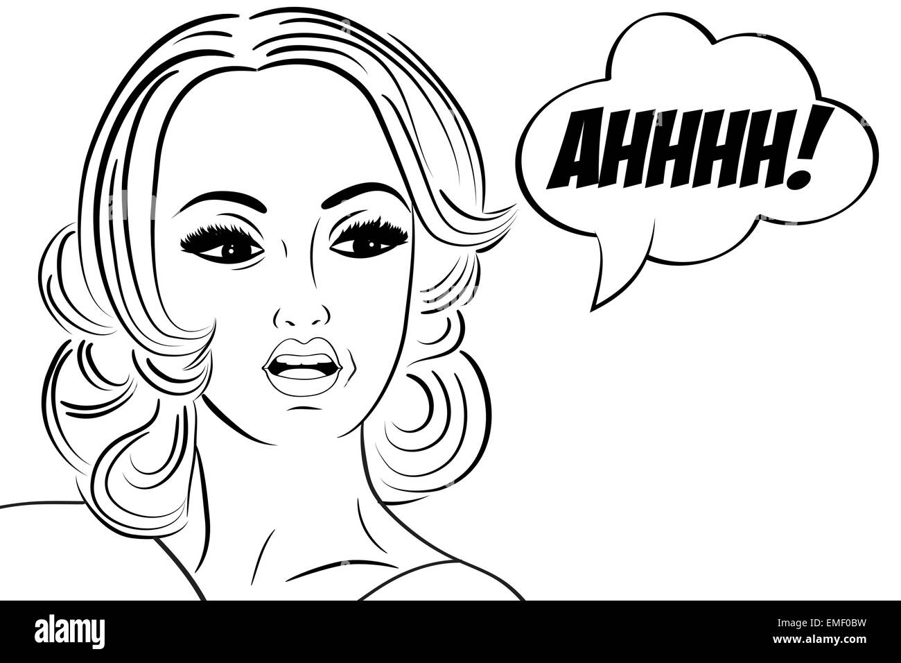 Pop Art Cute Retro Couple In Comics Style Stock Vector Image And Art Alamy