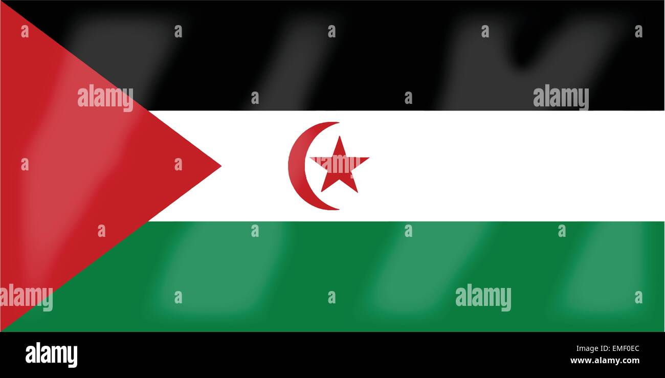 Flag of western sahara Stock Vector Images - Alamy