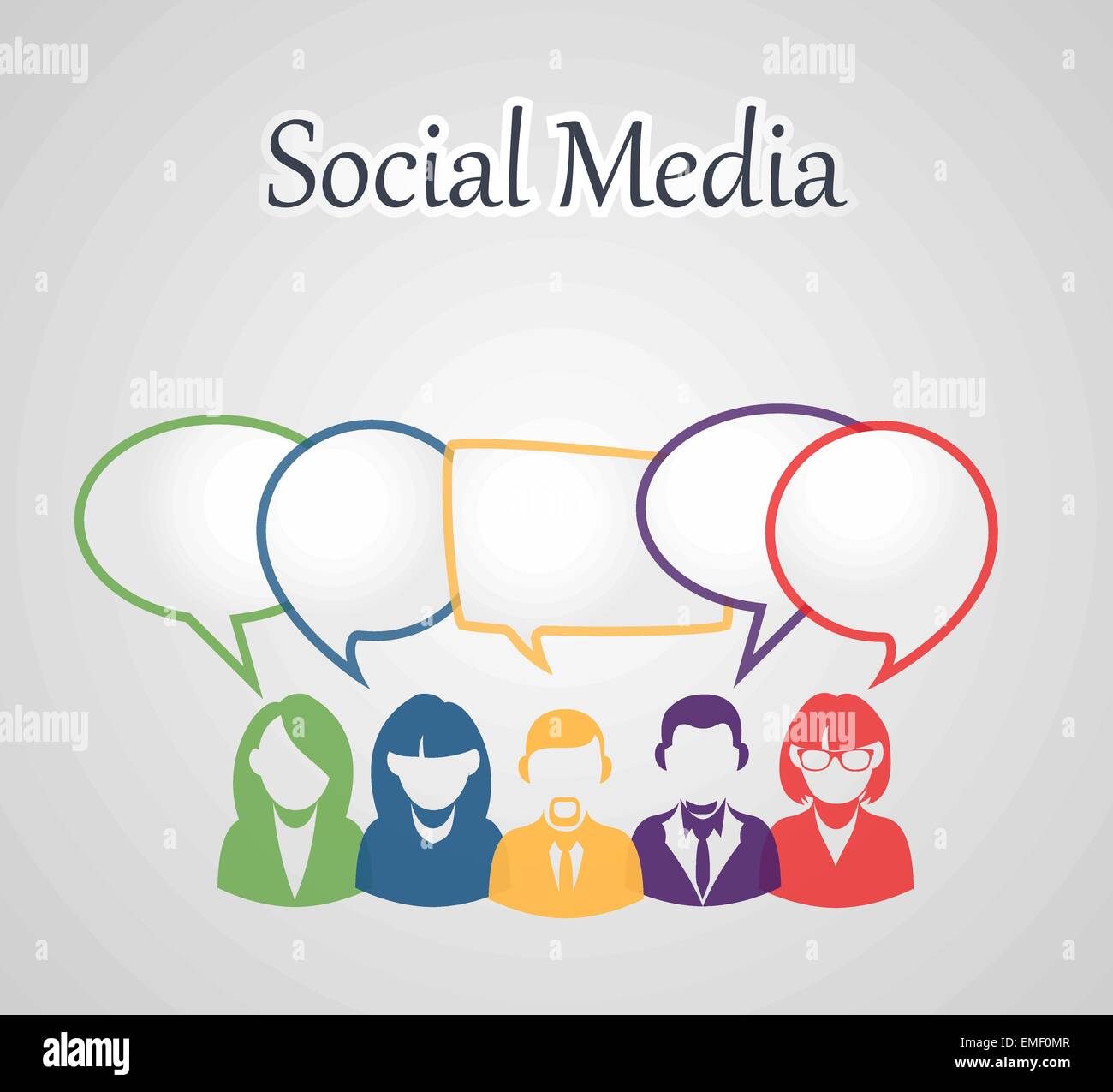 Group speaking Stock Vector Images - Alamy