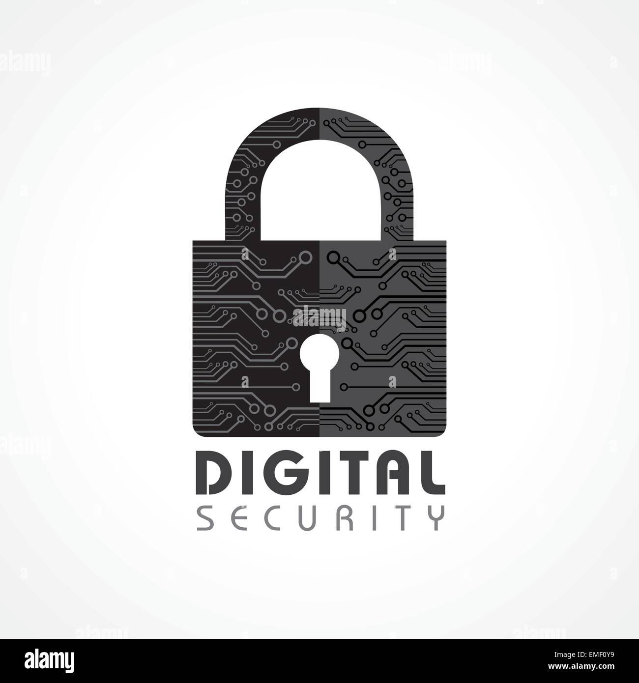 Digital network security Stock Vector Images - Alamy