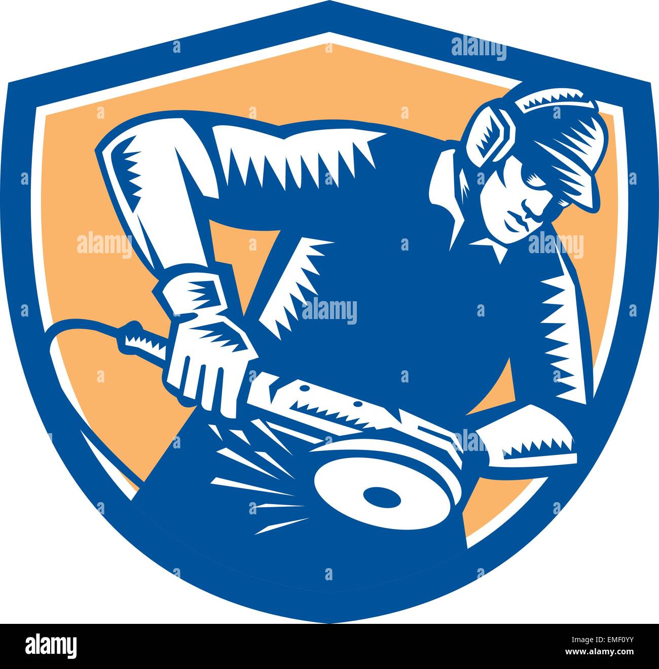 Skilled metalworker Stock Vector Images - Alamy