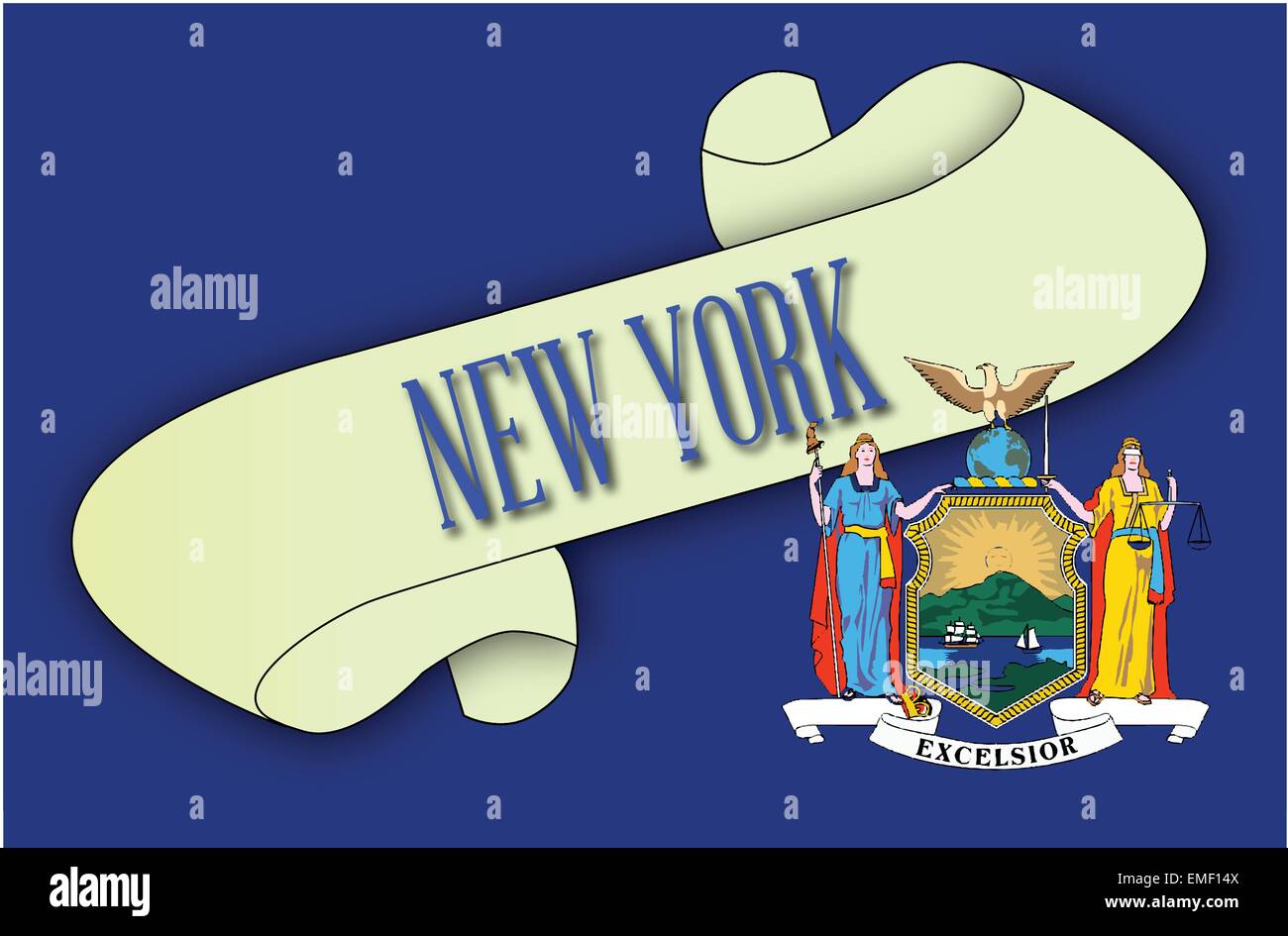 Old new york illustration Stock Vector Images - Alamy