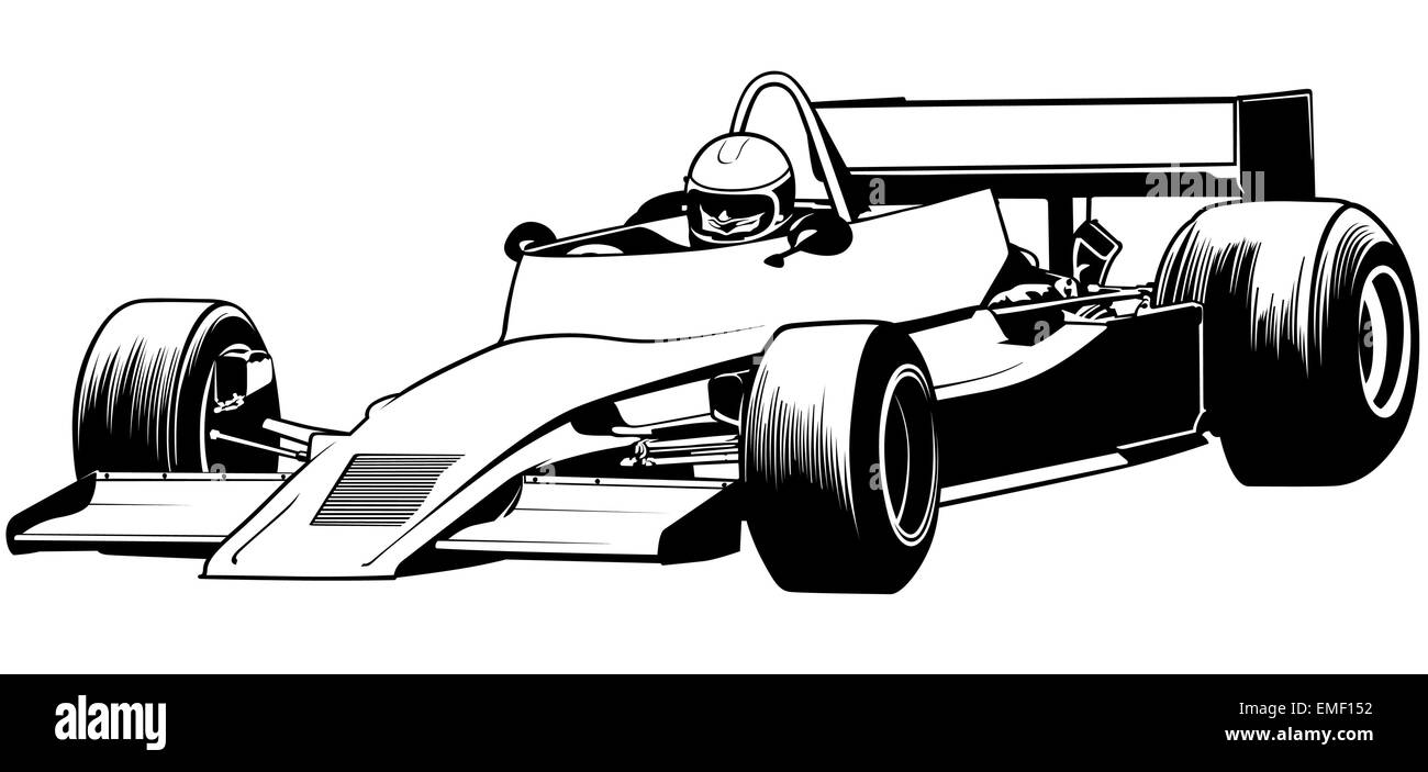 F1 car cockpit Black and White Stock Photos & Images - Alamy