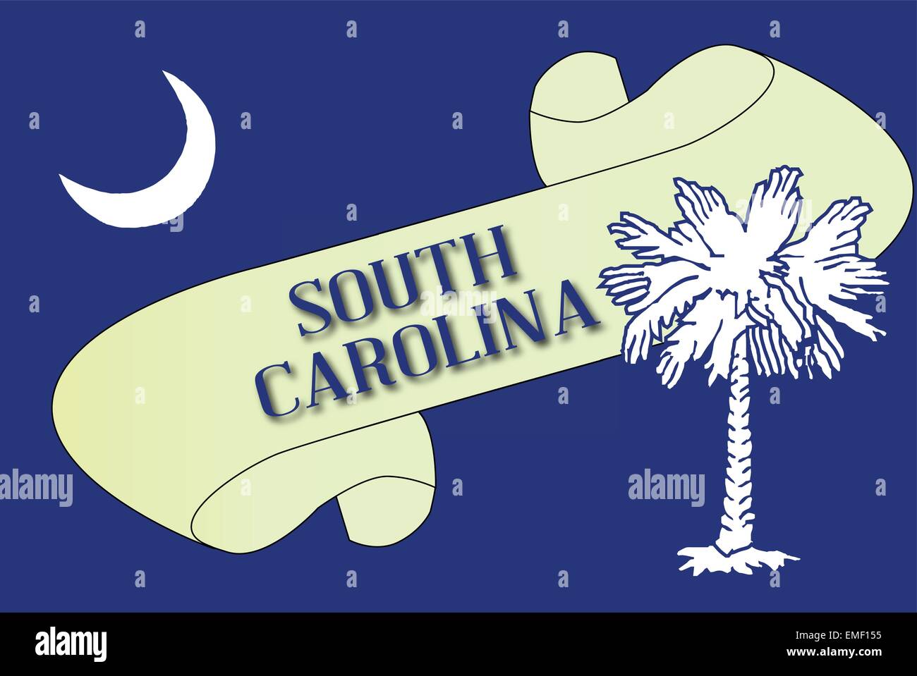 Old south carolina flag hi-res stock photography and images - Alamy
