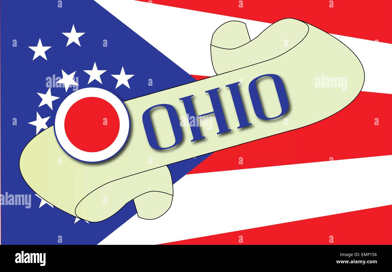 Ohio flag vector Stock Vector Images - Alamy