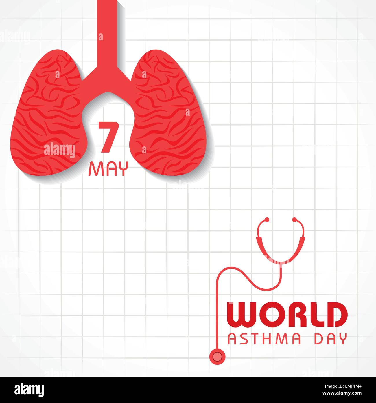 Creative World Asthma Day Greeting stock vector Stock Vector Image ...