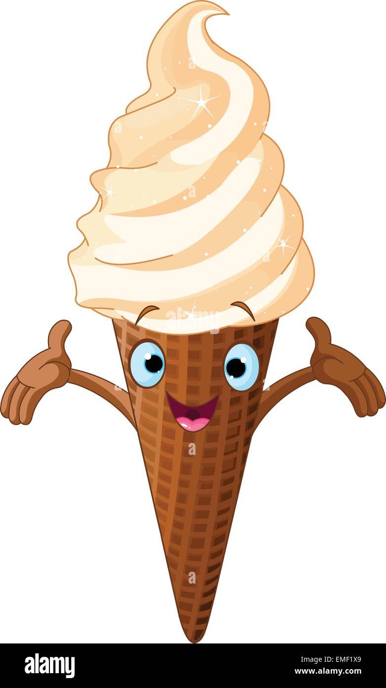 Ice cream drawing clipart Stock Vector Images - Alamy