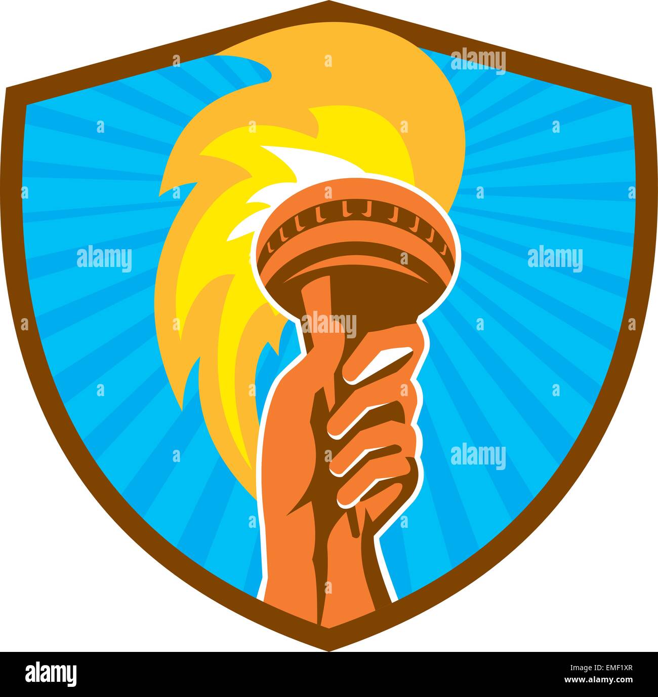 Hand torch Stock Vector Images - Alamy