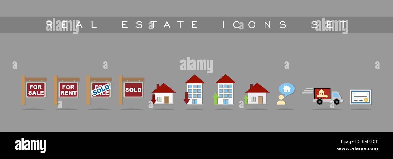 Online real estate concept Stock Vector Images - Alamy