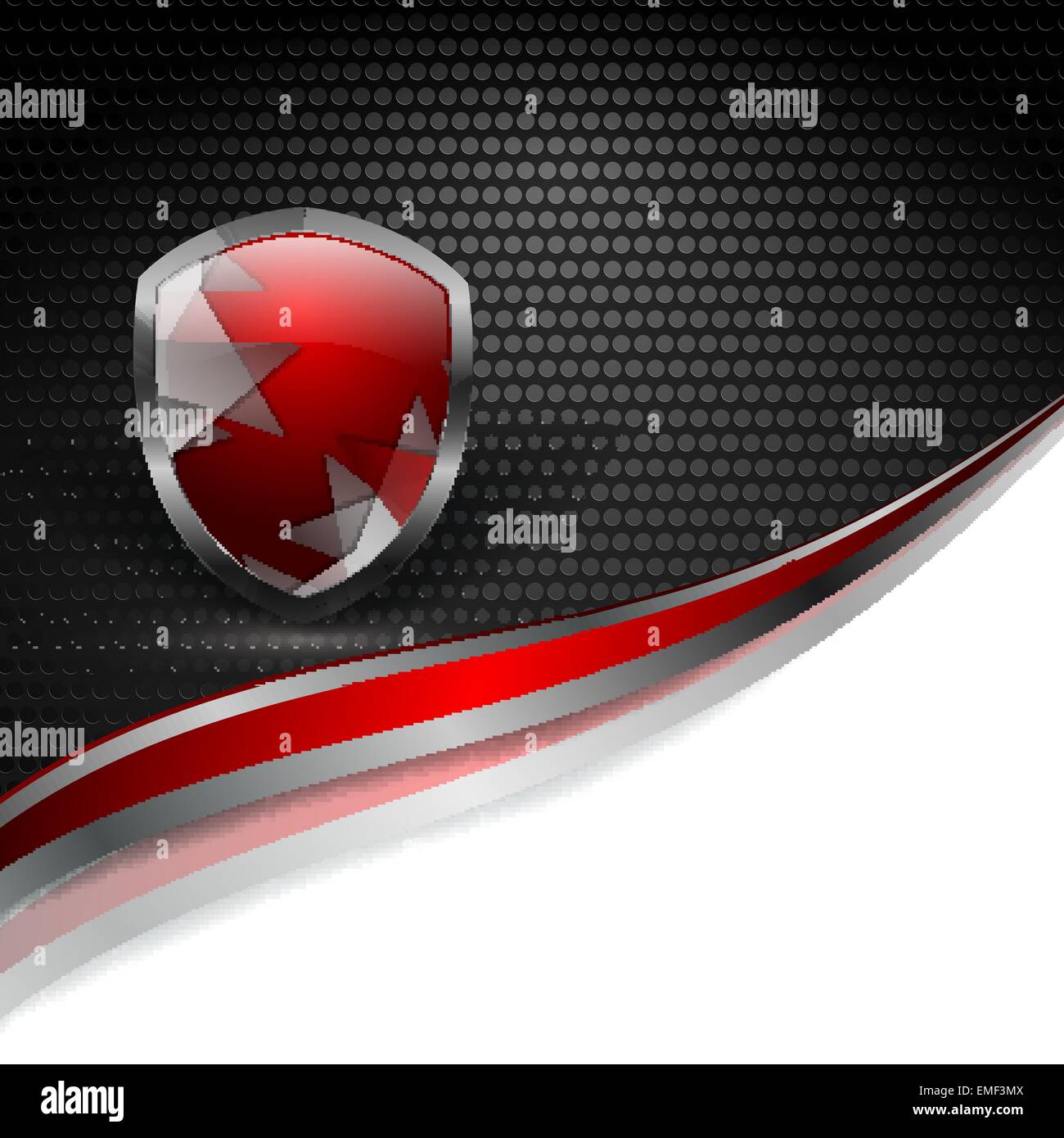 abstract vector template with shield Stock Vector Image & Art - Alamy