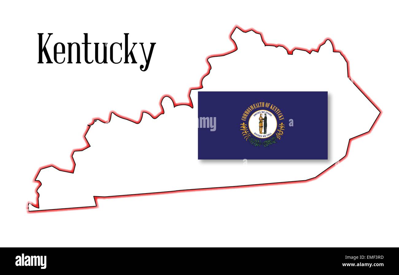 Us state flag kentucky Stock Vector Images - Alamy