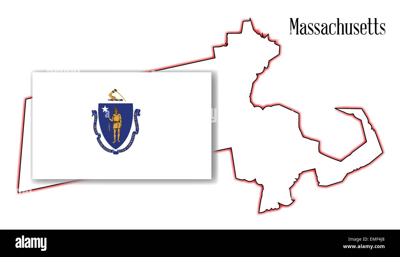 Massachusetts outline Stock Vector Images - Alamy