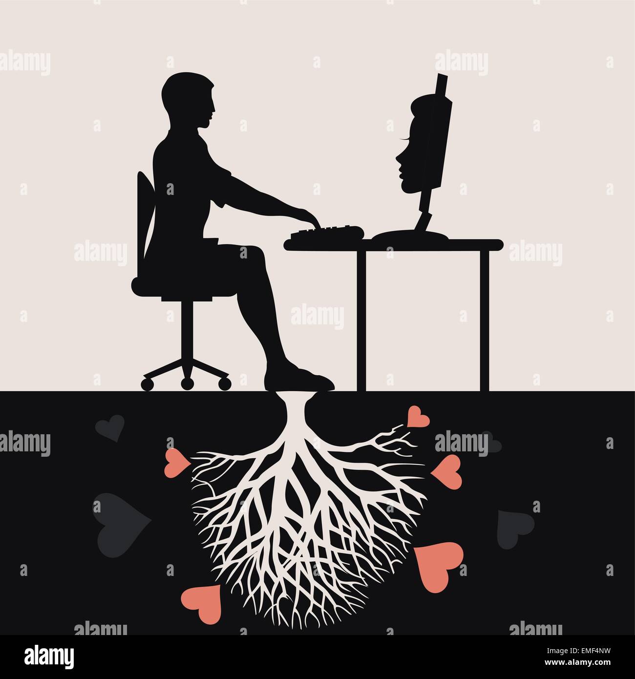 Scenery man Stock Vector Images - Alamy