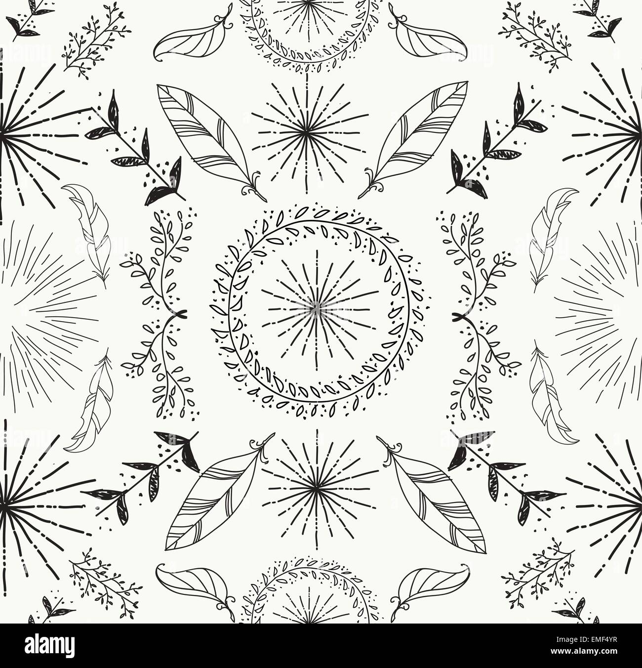 Unique feather texture Stock Vector Images - Alamy